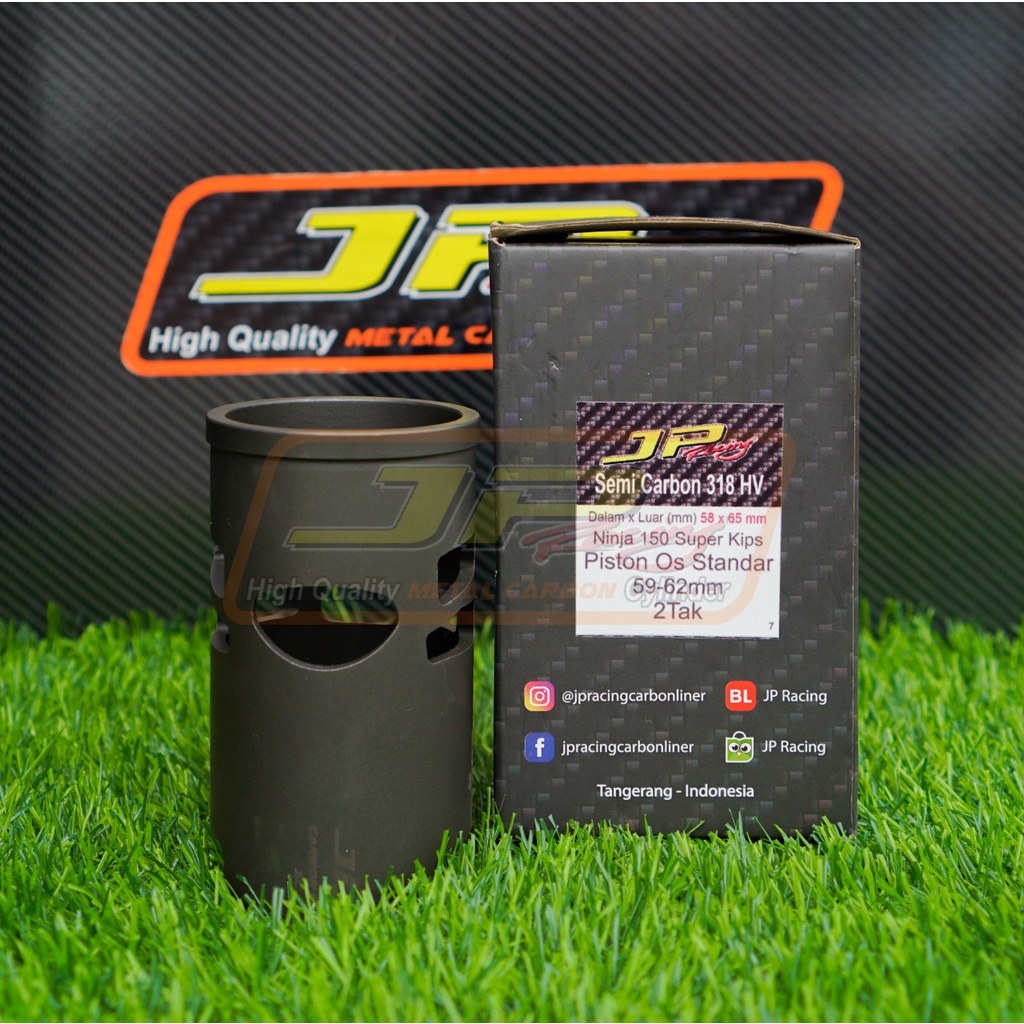 Jual JP Racing carbon liner boring Ninja 150 superkips SEMI CARBON ...