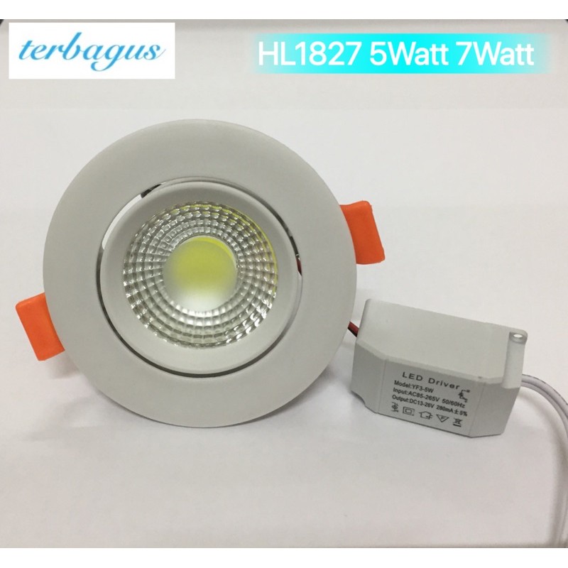 Jual lampu downlight led inbow lampu plafon led 5w 7w putih warm ...