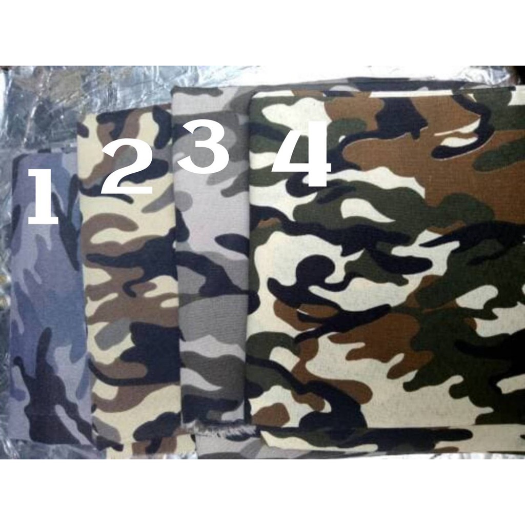 Jual Bahan kain loreng abri poly katun banyak motif | Shopee Indonesia