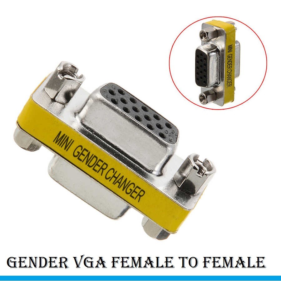 Jual Konektor VGA F to F / VGA M to M / Gender DB15 Male / Female | Shopee Indonesia