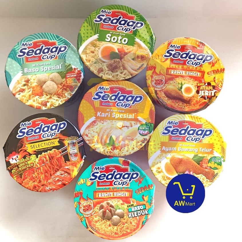 Jual SEDAAP MIE CUP - ALL VARIAN - RAWIT BINGIT AYAM JERIT BAKSO BLEDUK ...