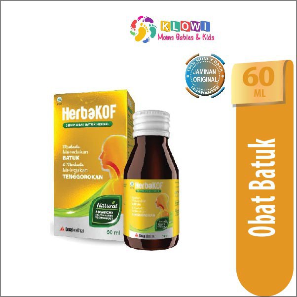 Jual Herbakof Sirup Obat Batuk Dan Tenggorokan Berbahan Herbal - Isi 60 ...