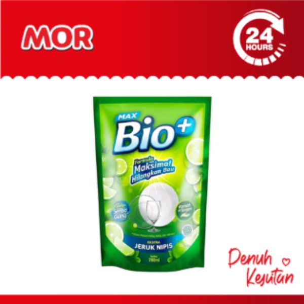 Jual BIO+ Dishwash Sabun Liquid Cair Cuci Piring Jeruk Nipis Pouch 780 ...