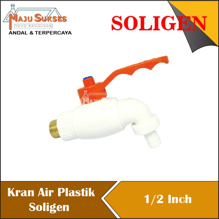 Jual Keran Kran PVC Jumbo 1/2 INCH DRAT KUNINGN engkol belimbing Putar ...