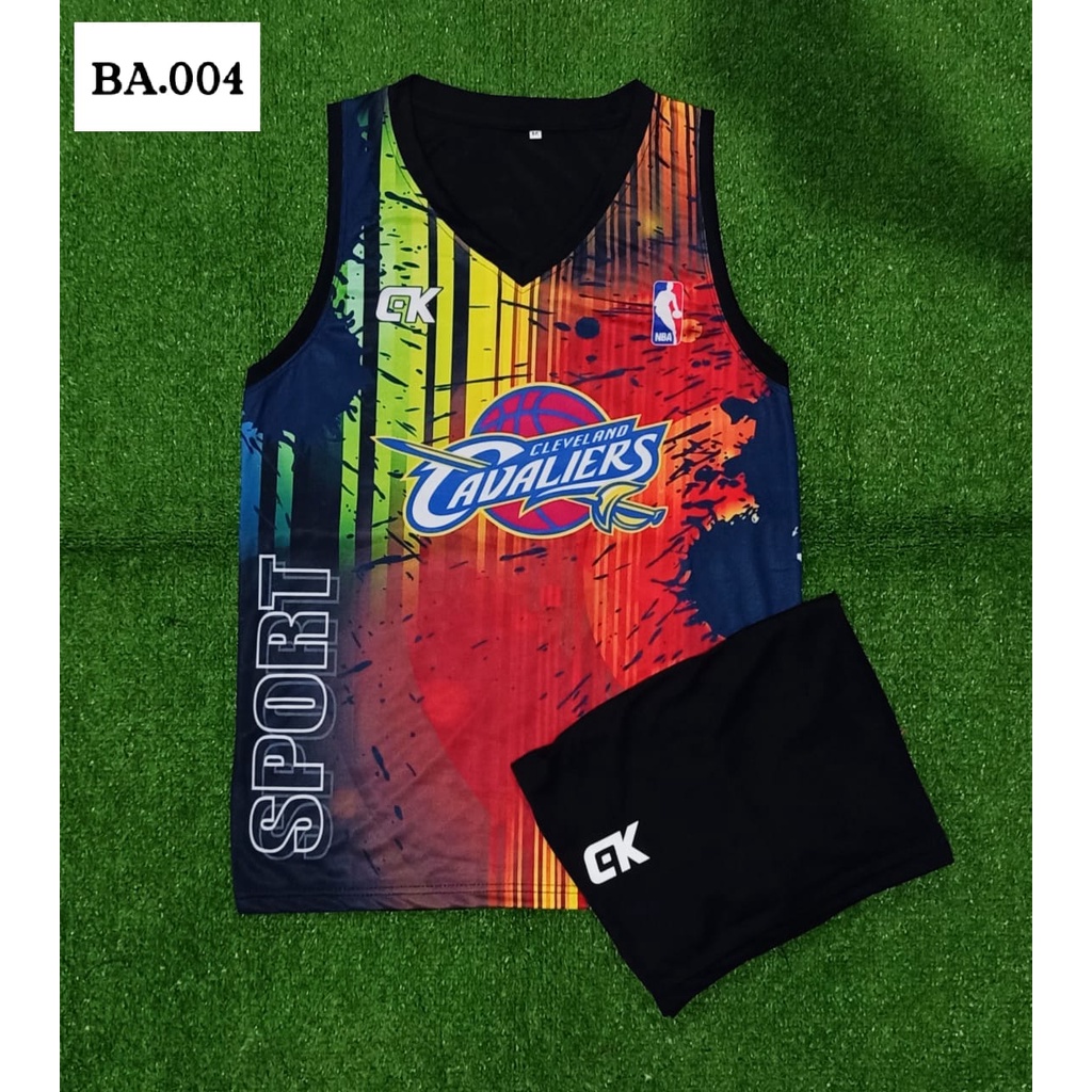 Jual 1 SET SINGLET BASKET NBA BAJU OLAHRAGA TRAINING JERSEY PRIA FULL ...