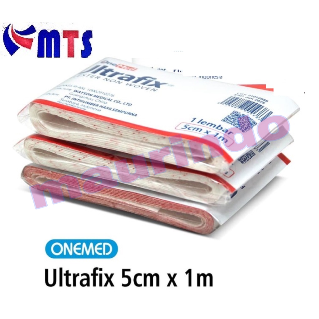 Jual COD - Ultrafix 5 cm x 1 m PACK 1 ROLL Onemed Plester Luka Non ...