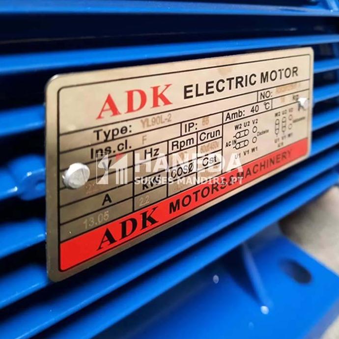 Jual Dinamo Motor Adk B3 2P 2.2Kw 3Hp 1Phase 220Volt 2760Rpm Best Deal ...