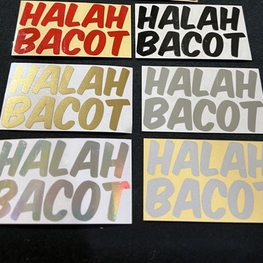 Jual Stiker Sticker Motor Cutting Halah Bacot Viral Keren Variasi Motor ...