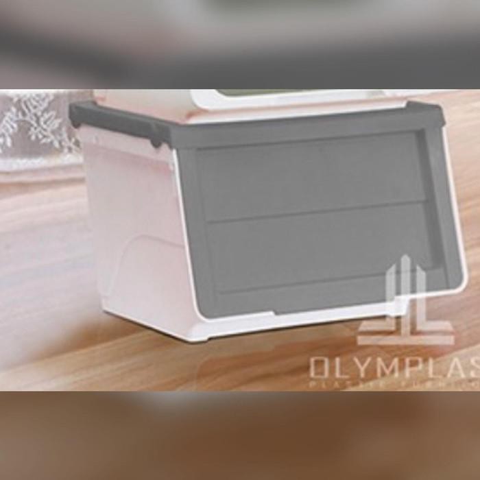 Jual BOX CONTAINER PLASTIK SERBAGUNA OSS OLYMPLAST - Abu-abu | Shopee ...