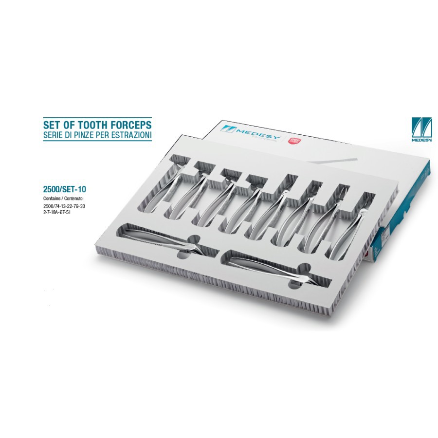 Jual TCD Tooth Forceps Set 10 / 2500.Set Medesy / Tang Cabut Dewasa ...