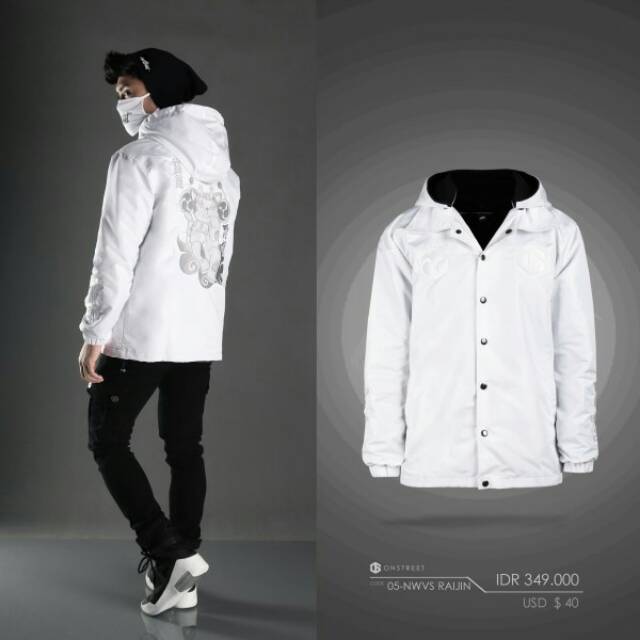 Jual JAKET COACH ORIGINAL ONSTREET PUTIH - JAKET UNIK | Shopee Indonesia
