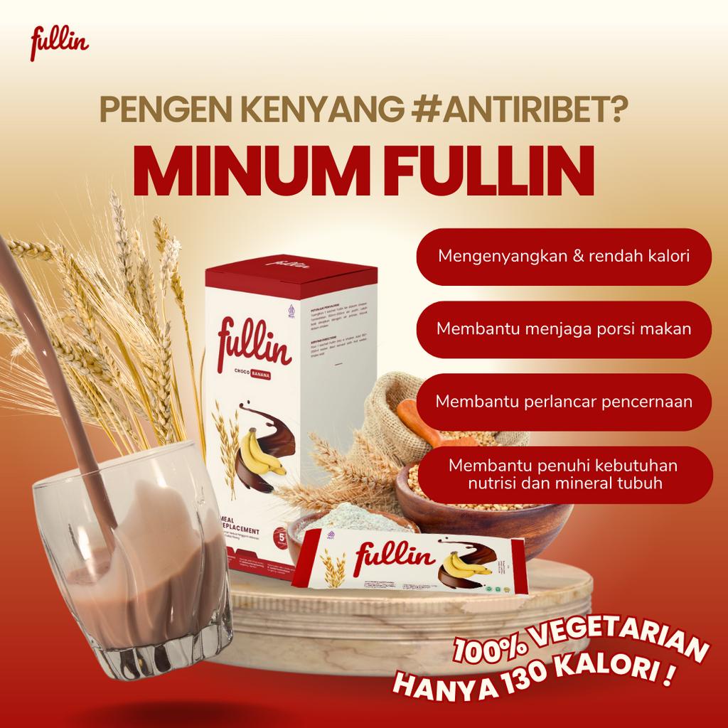Jual Fullin Choco Banana Meal Replacement Minuman Serbuk Penuh Nutrisi ...