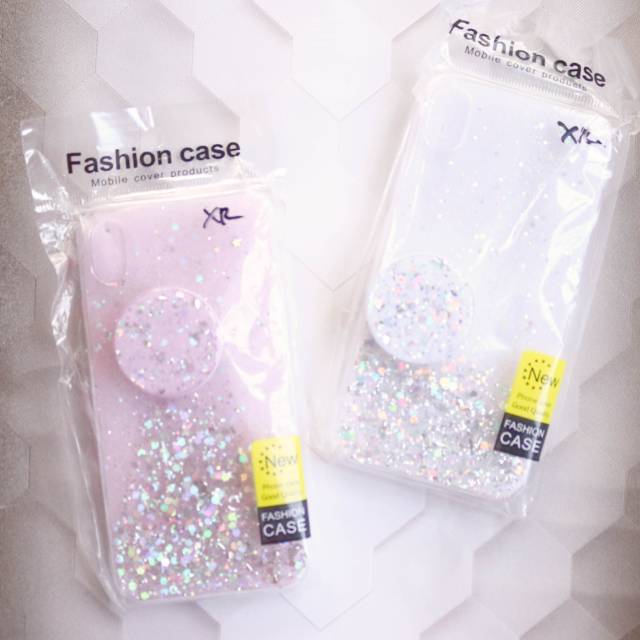 Jual YKCS 0299 iphone xr iphonexr soft case pop socket jelly casing HP ...
