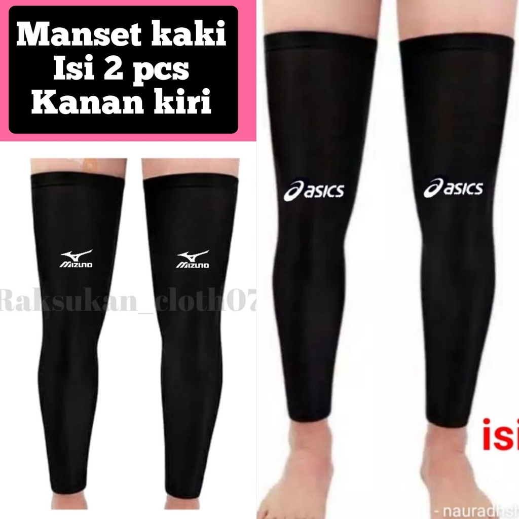 Jual manset kaki sleve arm base layer pelindung kaki manset olahraga ...