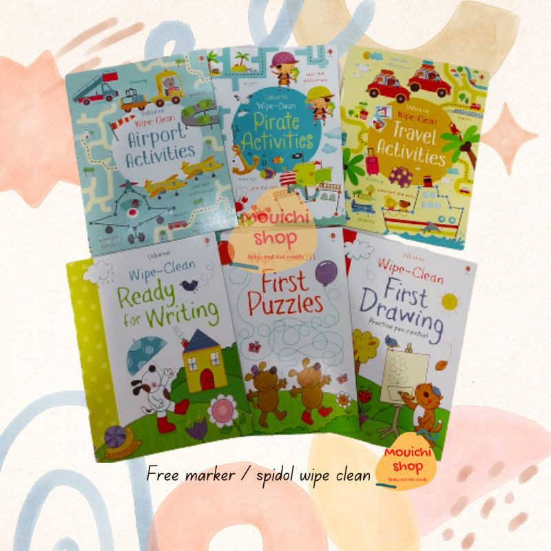 Jual busy book usborne wipe clean, buku belajar menulis | Shopee Indonesia