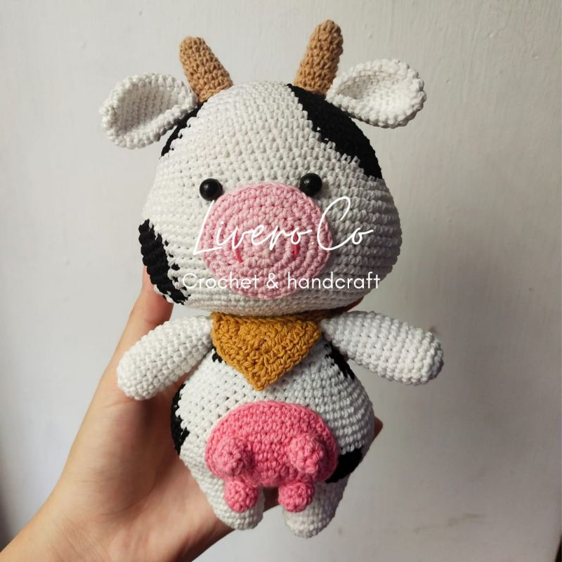 Jual COW AMIGURUMI/BONEKA RAJUT SAPI | Shopee Indonesia
