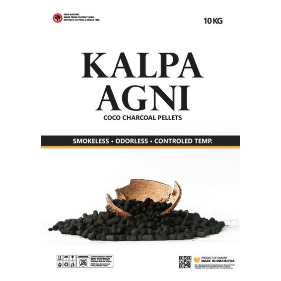 Jual Kalpa Agni Pelet Arang Coco Charcoal Pellets for Cooking Kompor ...