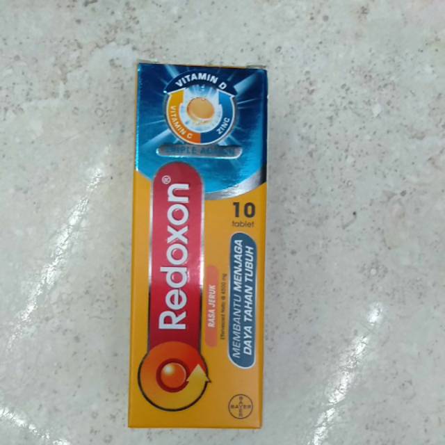 Jual Redoxon rasa jeruk 10 tablet | Shopee Indonesia