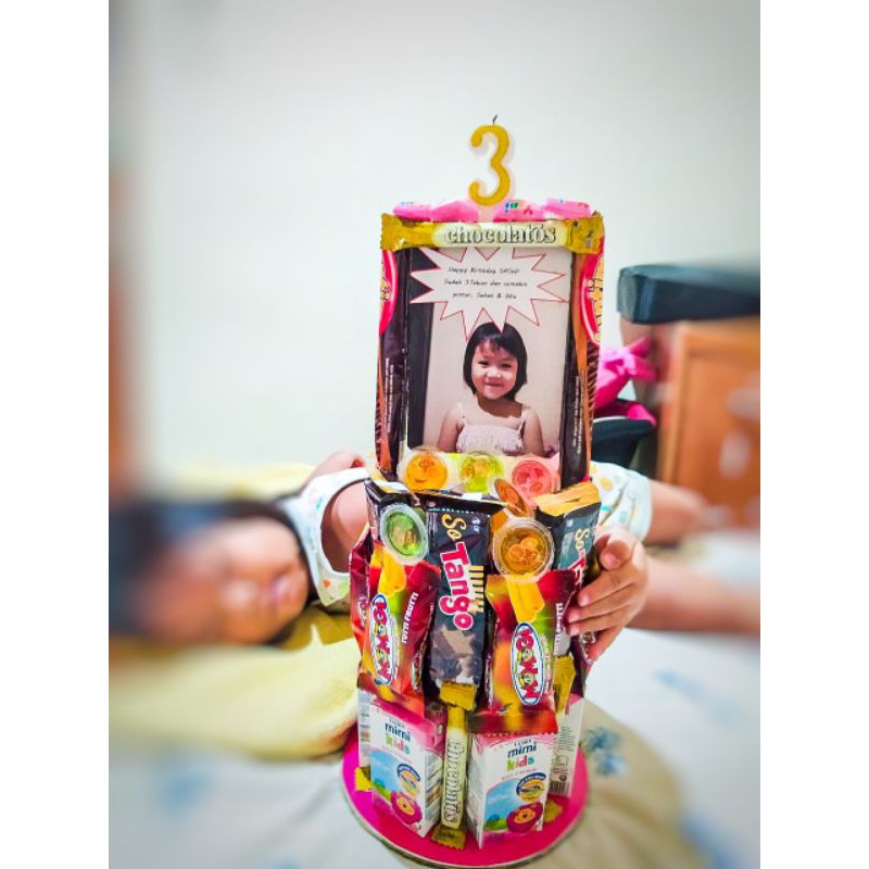 Jual Tower Snack // Menara Snack Birthday / Ulang Tahun MINI [CUSTOM ...