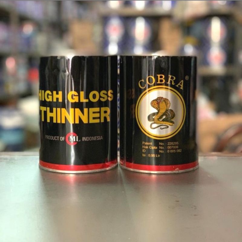Jual THINNER COBRA HITAM 1L / TINER THINER COBRA HITAM 1L / PENGENCER ...