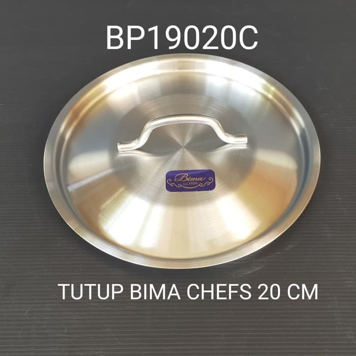 Jual BIMA CHEFS TUTUP PANCI FULL STAINLESS UK 20CM - BP19020C | Shopee ...