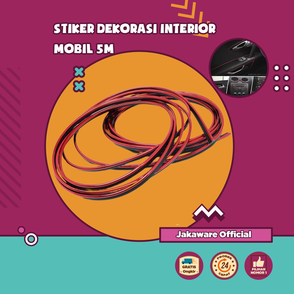 Jual STIKER DEKORASI INTERIOR MOBIL 5M STICKER VARIASI DASHBOARD PINTU ...