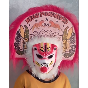 Jual topeng spon harimau / topeng anak | topeng jaranan | topeng reog ...