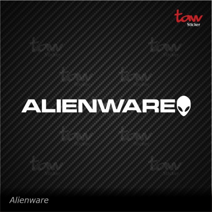 Jual Alienware Logo Cutting Sticker Stiker Kaca mobil motor Helm laptop ...