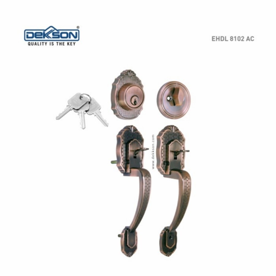 Jual Handle Pintu Antik Entrance Dekkson EHDL D8120 AC | Shopee Indonesia