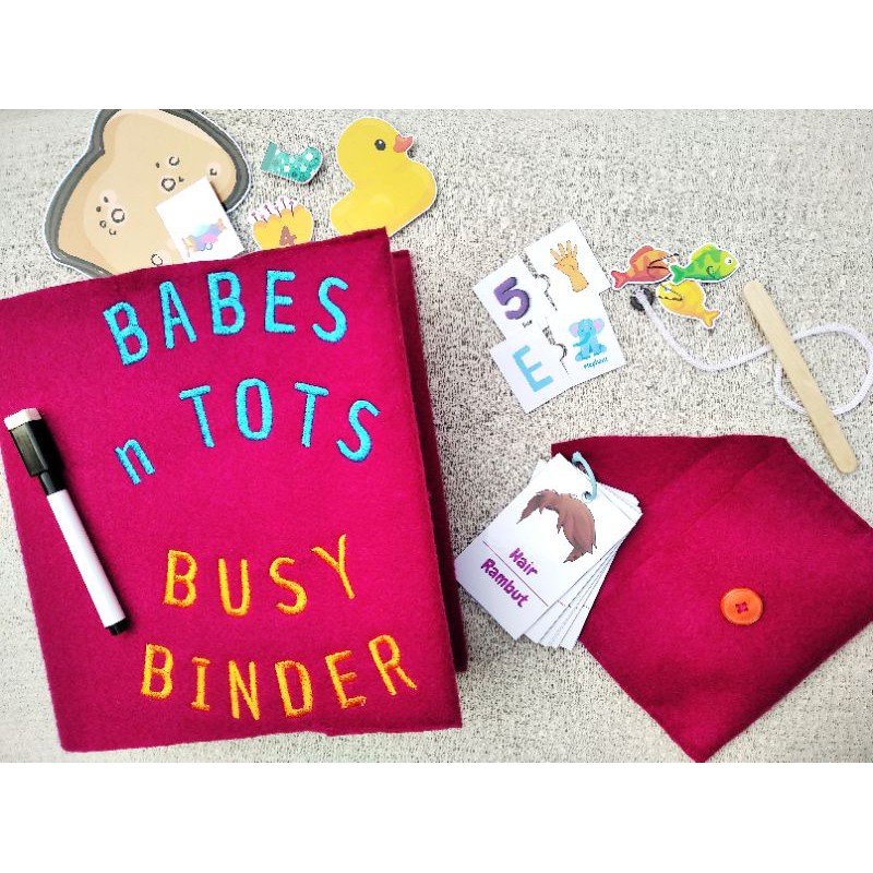Jual Busy Binder + puzzle dan flash card (1,5+) | Shopee Indonesia