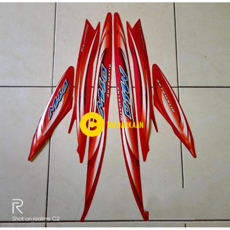 Jual stiker/sticker striping motor yamaha Mio sporty 2007 | Shopee ...