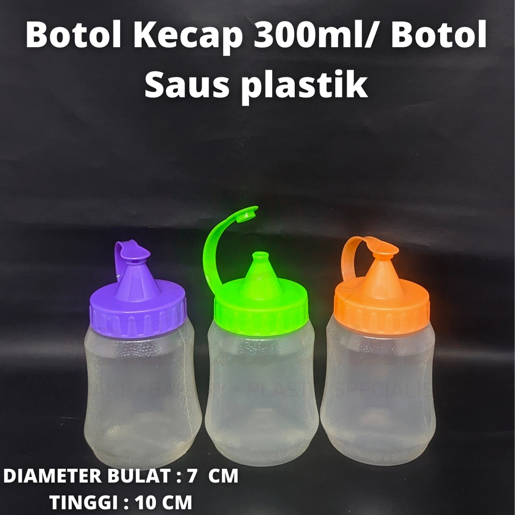 Jual Botol Kecap /Botol Saus plastik 300 ml | Shopee Indonesia