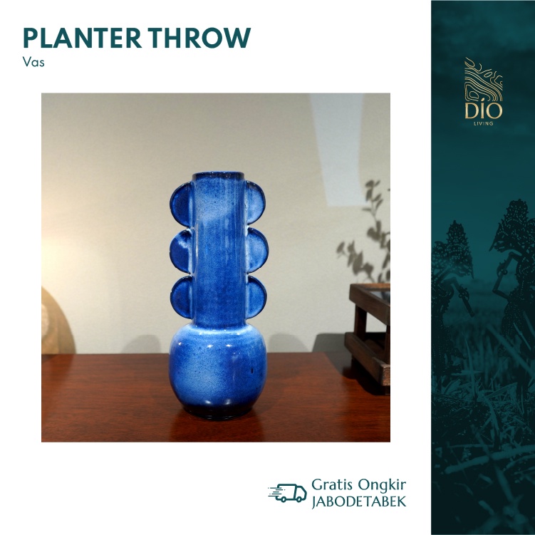 Jual Dio Living - Thrower 2 Vas Tanah Liat Gloss Unik Hias Estetik ...