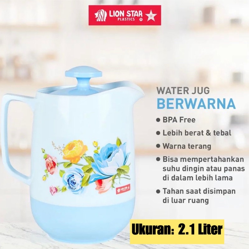 Jual K-12 Thermo Water Jug Lionstar Teko Eskan Air Panas Dingin 2.1 Liter | Shopee Indonesia
