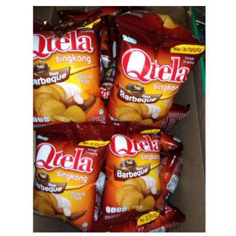 Jual QTELA SINGKONG BARBEQUE / 1 RENCENG ISI 10 PCS | Shopee Indonesia