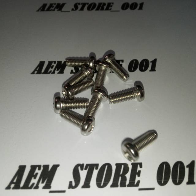 Jual Baut JP M5 X 15 (1.5cm) stainless 304 pan screw | Shopee Indonesia