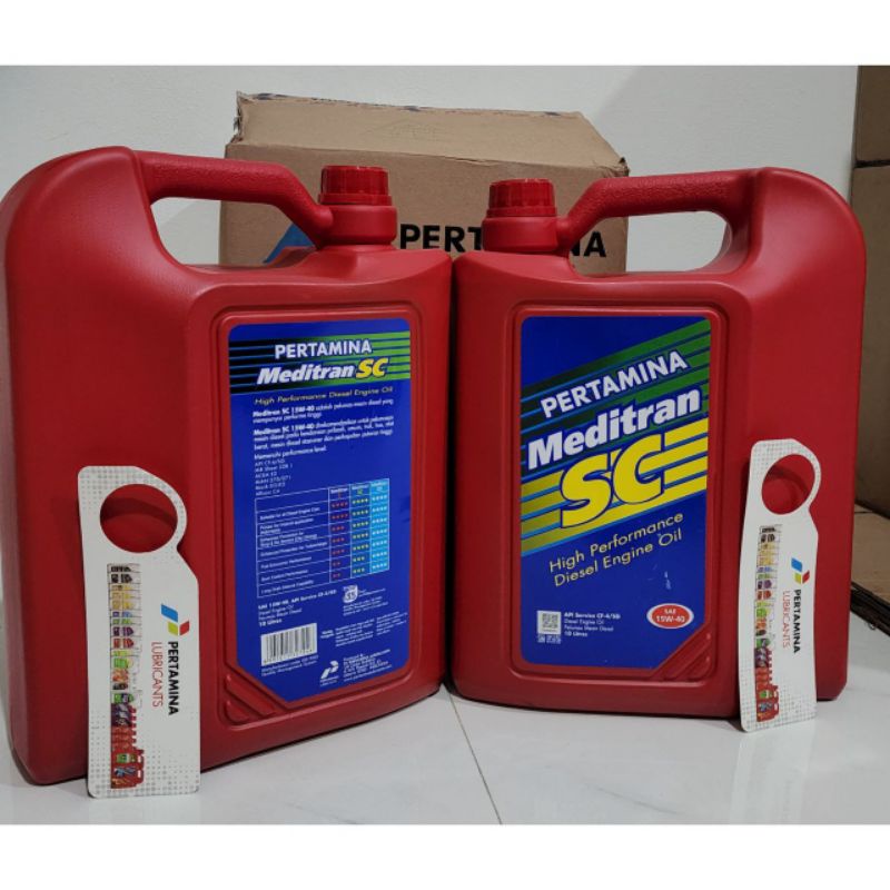 Jual OIL / OLI PERTAMINA MEDITRAN SC 10 LITER 15W-40 UTK MESIN DIESEL SOLAR GALON 10L | Shopee ...
