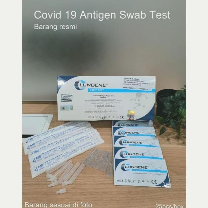 Jual Alat Test Swab Antigen Clungene Biru Putih Original Akurat Resmi ...