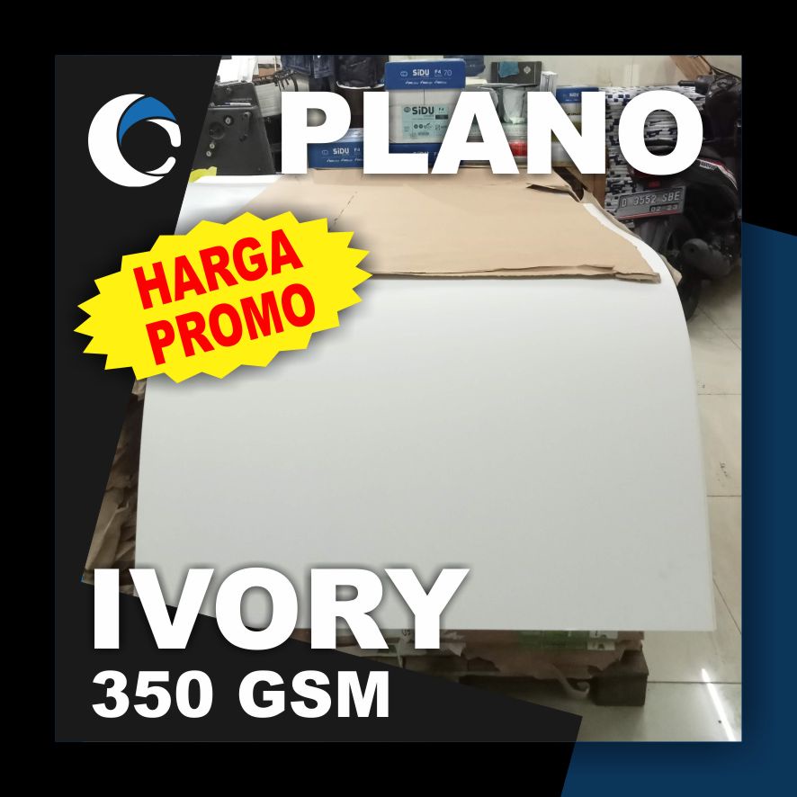 Jual KERTAS IVORY 350 GSM Uk [ PLANO ] 79 cm X 109 cm ( 5 LEMBAR ...
