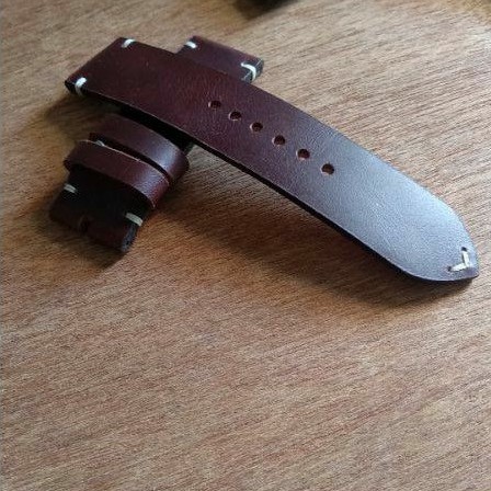 Jual Strap jam tali jam tangan kulit asli 1000% handmade custom order ...