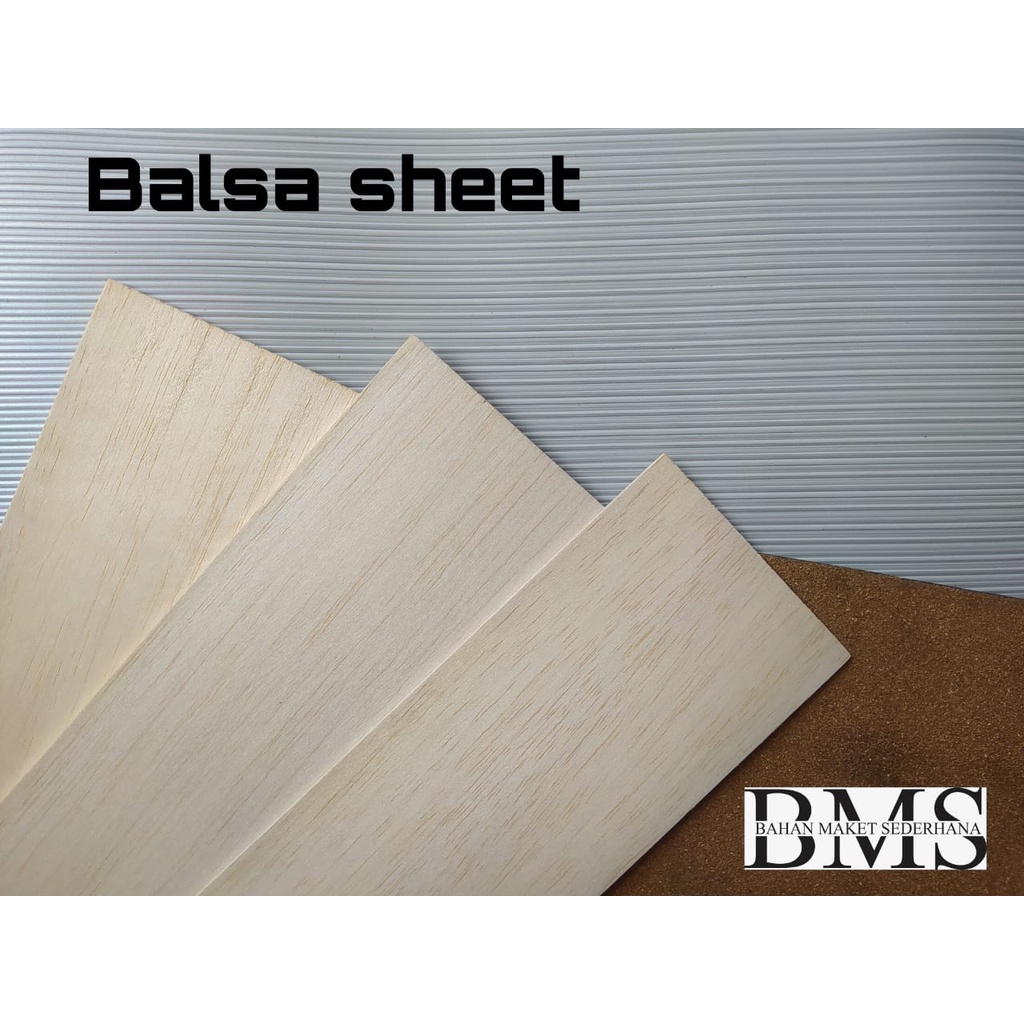 Jual KAYU BALSA SHEET MAKET MINIATUR 2MM 3 MM 4 MM * 45CM | Shopee ...