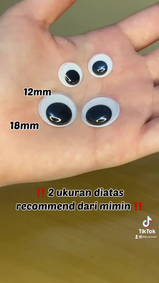 Jual Mata Boneka Aneka Ukuran Import Taiwan Per Pasang Mata Kocak Mata ...