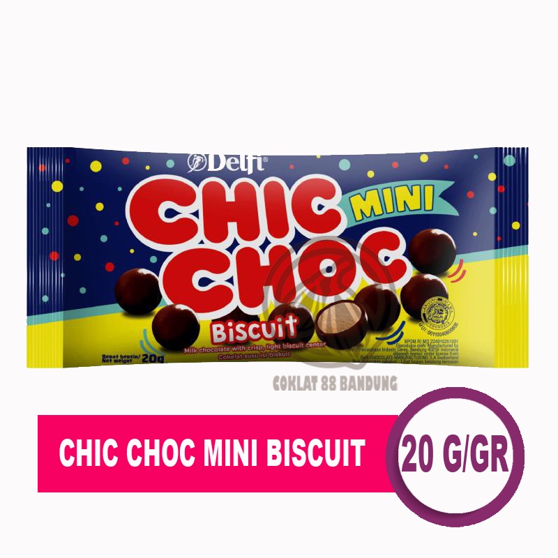 Jual DELFI CHIC CHOC MINI BISKUIT CHOCOLATE 20 GRAM | Shopee Indonesia