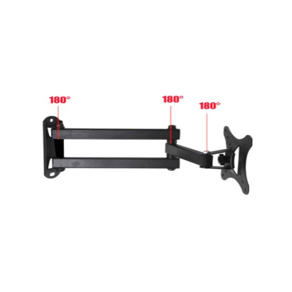 Jual Telescopic TV Bracket 100 x 100 Pitch for 10-26 Inch TV - X-100 ...