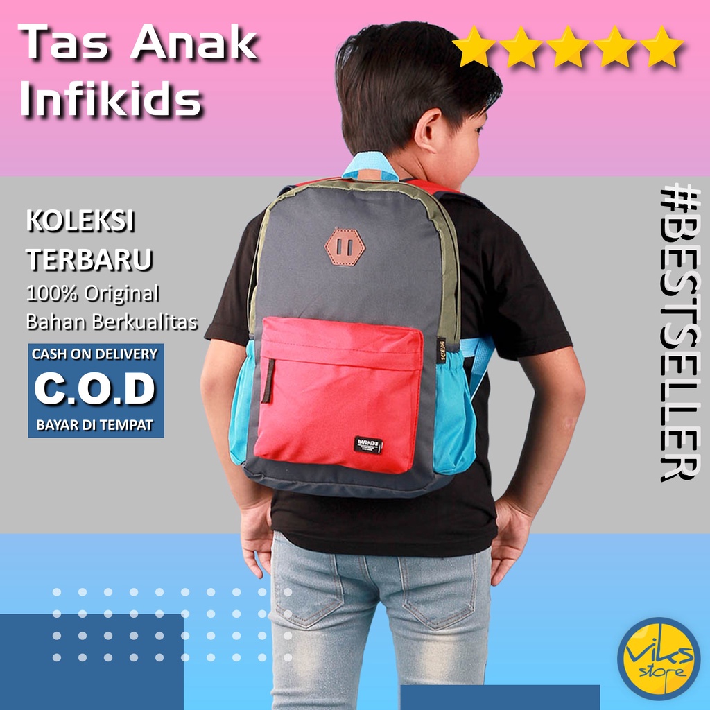 Jual Tas Sekolah SD Anak Cowok Cewek Ukuran Sedang Tas Punggung Tas ...