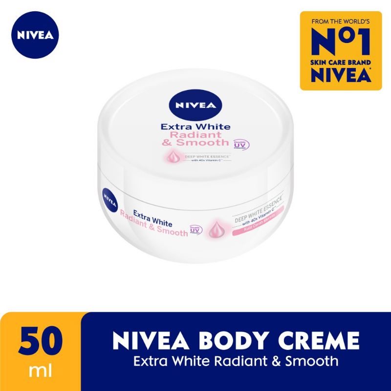 Jual NIVEA Extra White Radiant & Smooth Cream 50ml | Shopee Indonesia