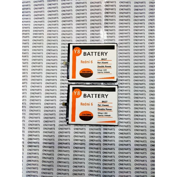 Jual BAT BATTERY BATERAI BATRE XIAOMI REDMI 6 6A BN37 Y8 DOUBLE POWER ...