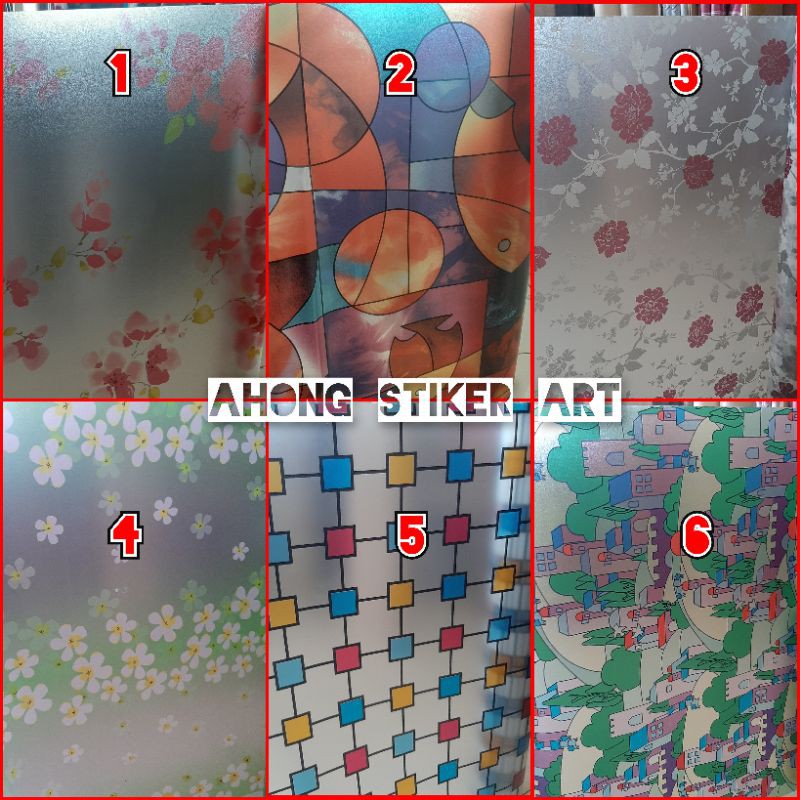 Jual STICKER KACA MOTIF/STIKER KACA FILM/MOTIF STICKER KACA/STIKER KACA ...