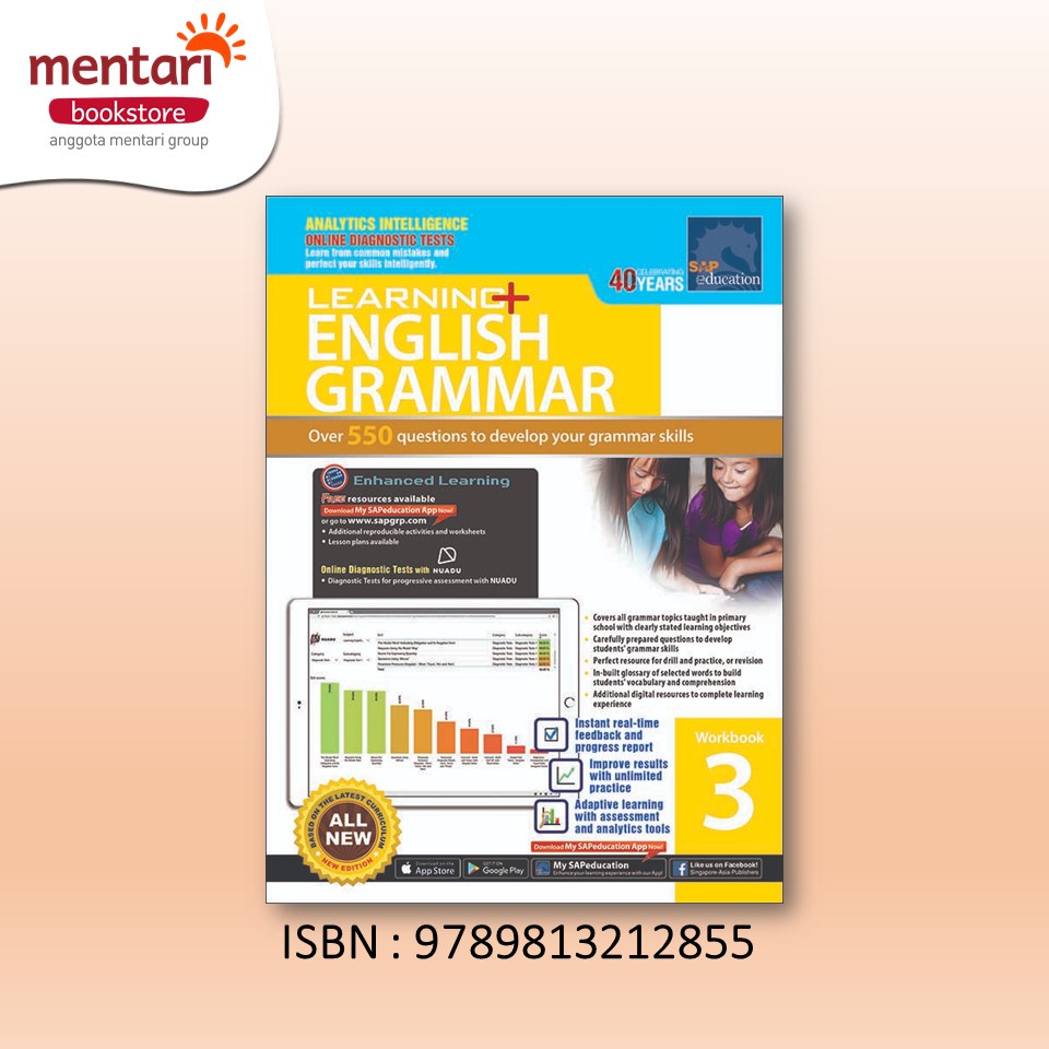 Jual Learning Grammar Workbook 3 | Buku Belajar & Latihan Soal Grammar ...