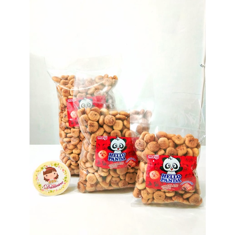 Jual .250gr Meiji Hello Panda biskuit isi cream coklat milk double ...